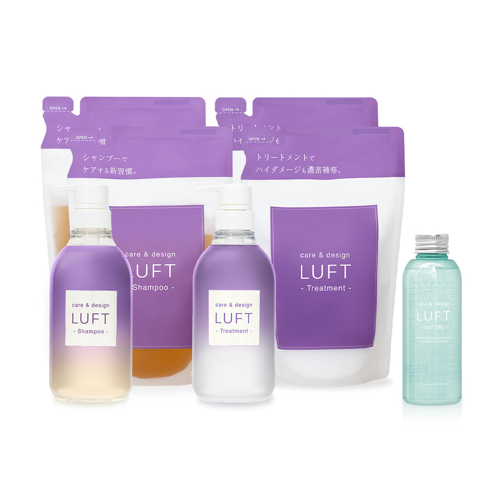 ケア＆デザインシャンプー・トリートメント（乾燥・ダメージリペアタイプ） 【3ヶ月プレミア定期コース】 – LUFT公式オンラインストア